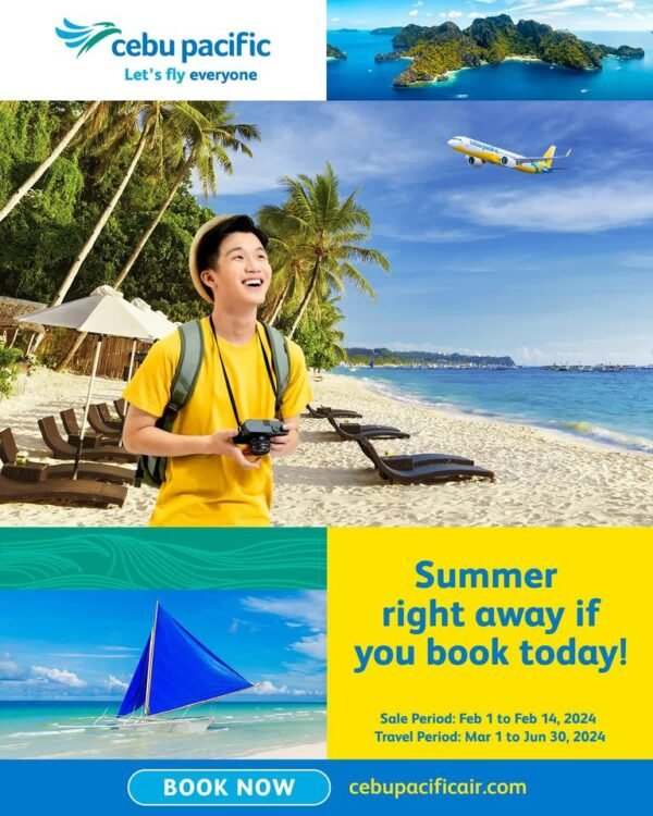 Cebu Pacific Promo Sale toLocal Destinations for Low One Way Base Fares