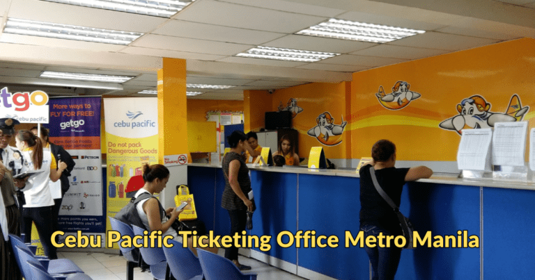 List of Cebu Pacific Ticket Offices Metro Manila